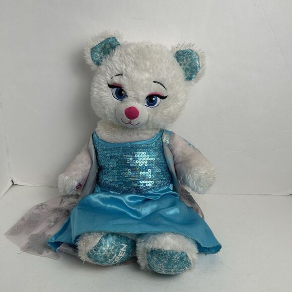 Toys | Disney Build A Bear Frozen Elsa Sparkling White Stuffed Animal ...